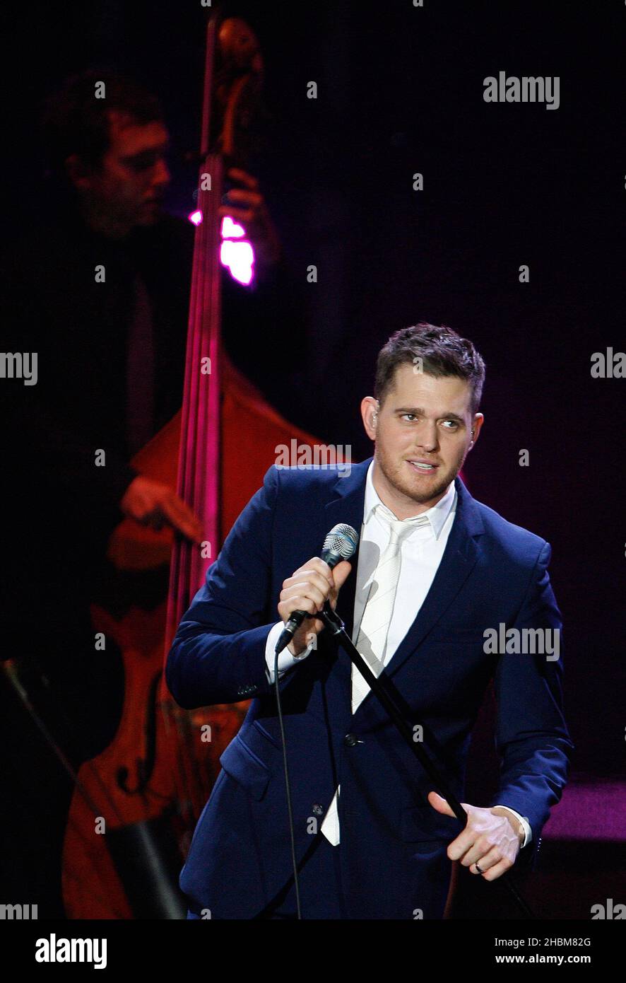 Michael Buble performs live in concert at Wembley Arena in London Stock ...