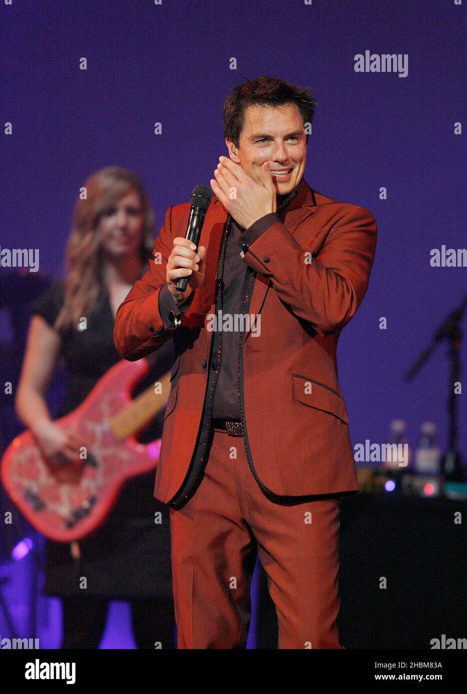 John Barrowman performs on stage at the Royal Albert Hall in London ...