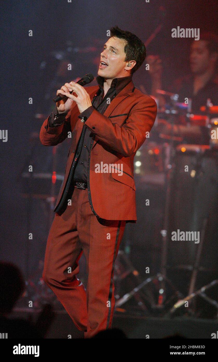 John Barrowman performs on stage at the Royal Albert Hall in London ...