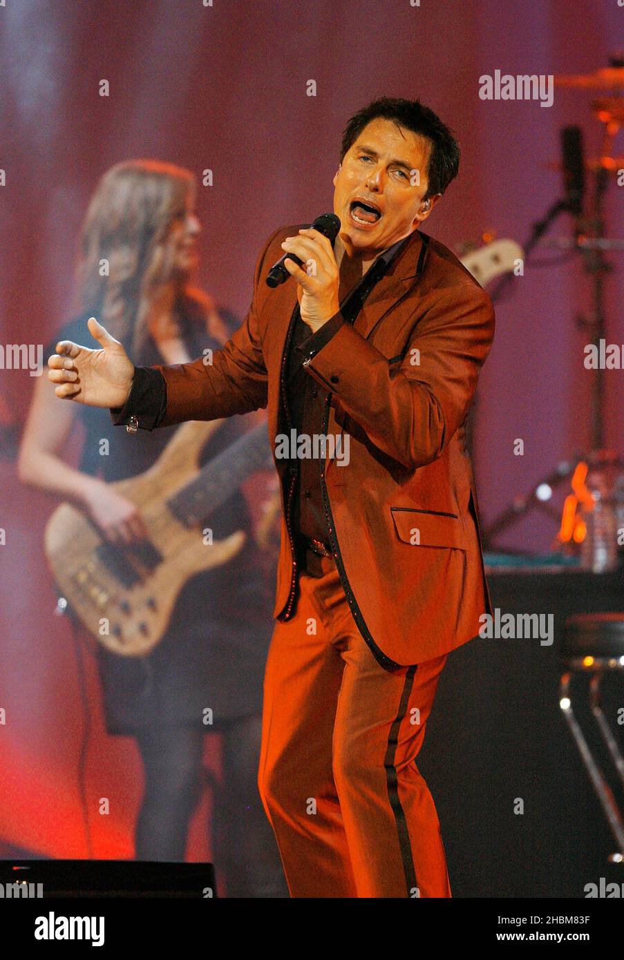 John Barrowman performs on stage at the Royal Albert Hall in London ...