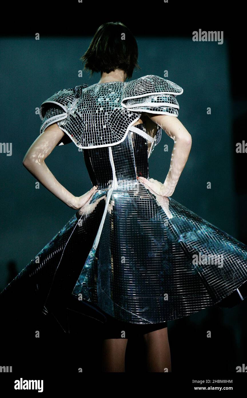 Tiffany Pisani, top model winner, on stage at Britain's Next Top Model ...