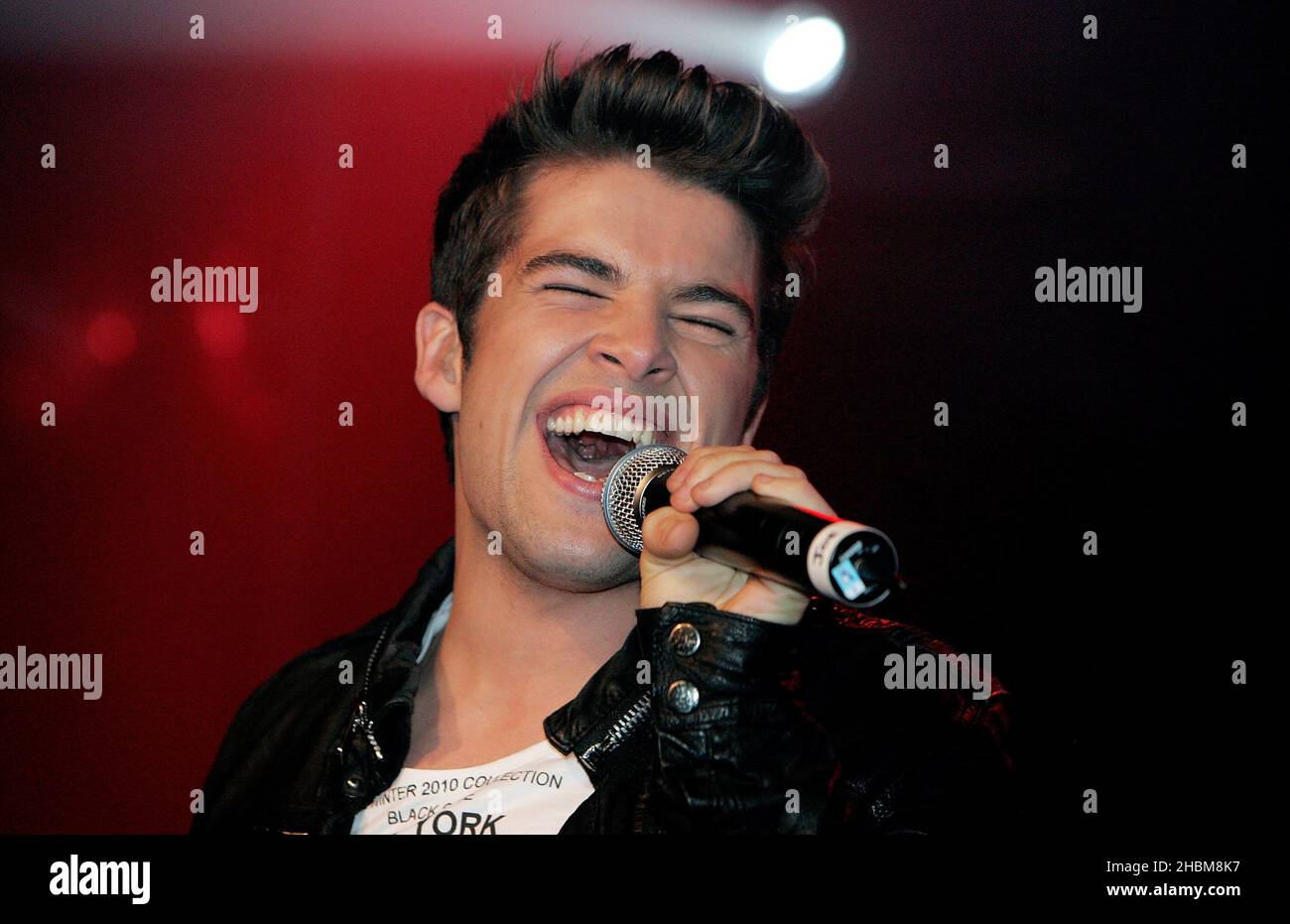 Joe McElderry performs at G-A-Y Heaven in London on October 23, 2010 ...