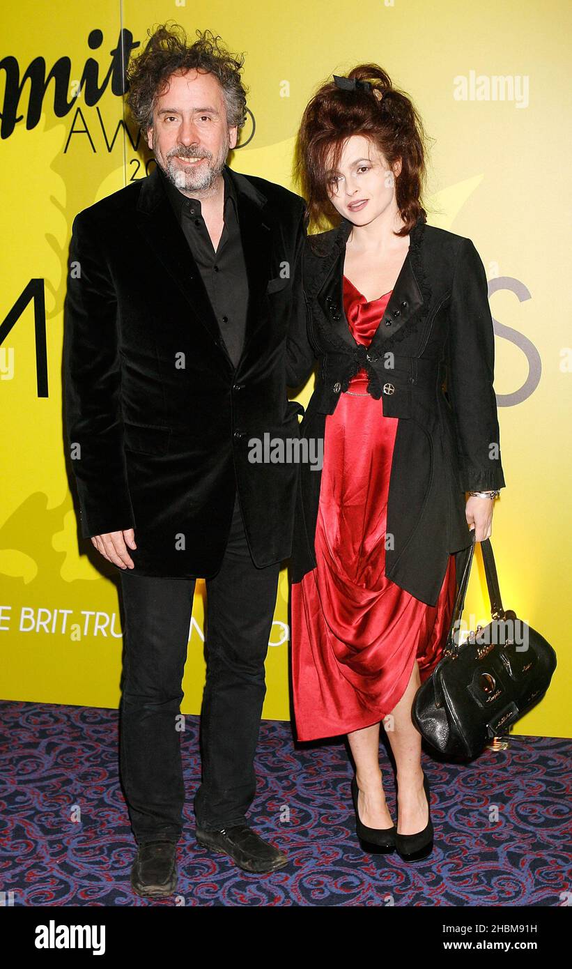 Tim Burton and Helen Bonham Carter arrive for the 2010 Music Industry ...