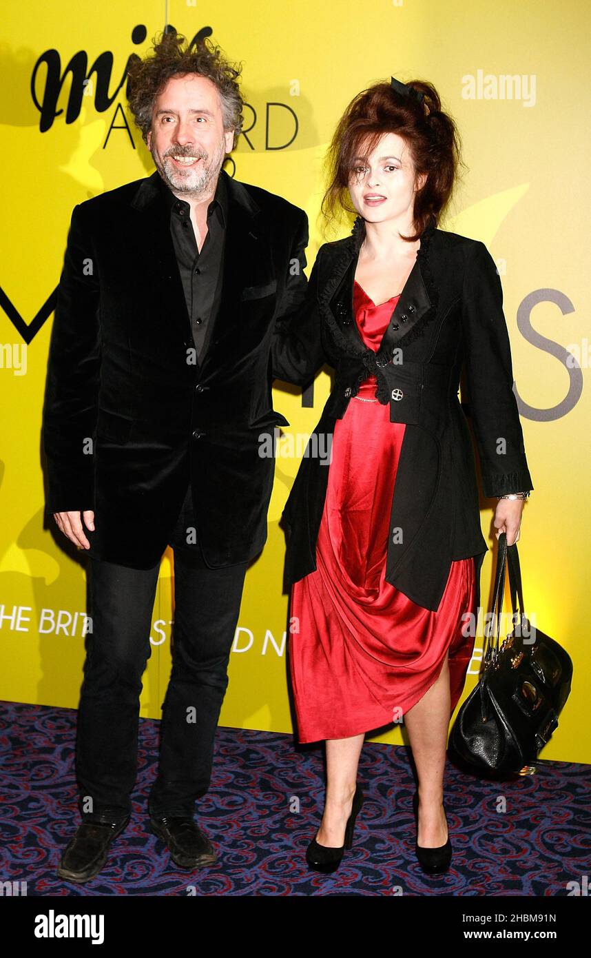 Tim Burton and Helen Bonham Carter arrive for the 2010 Music Industry ...