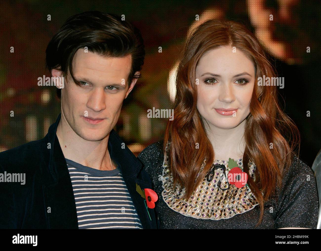 Matt Smith, and Karen Gillan,Time Lord and his sidekick Amy Pond sign ...