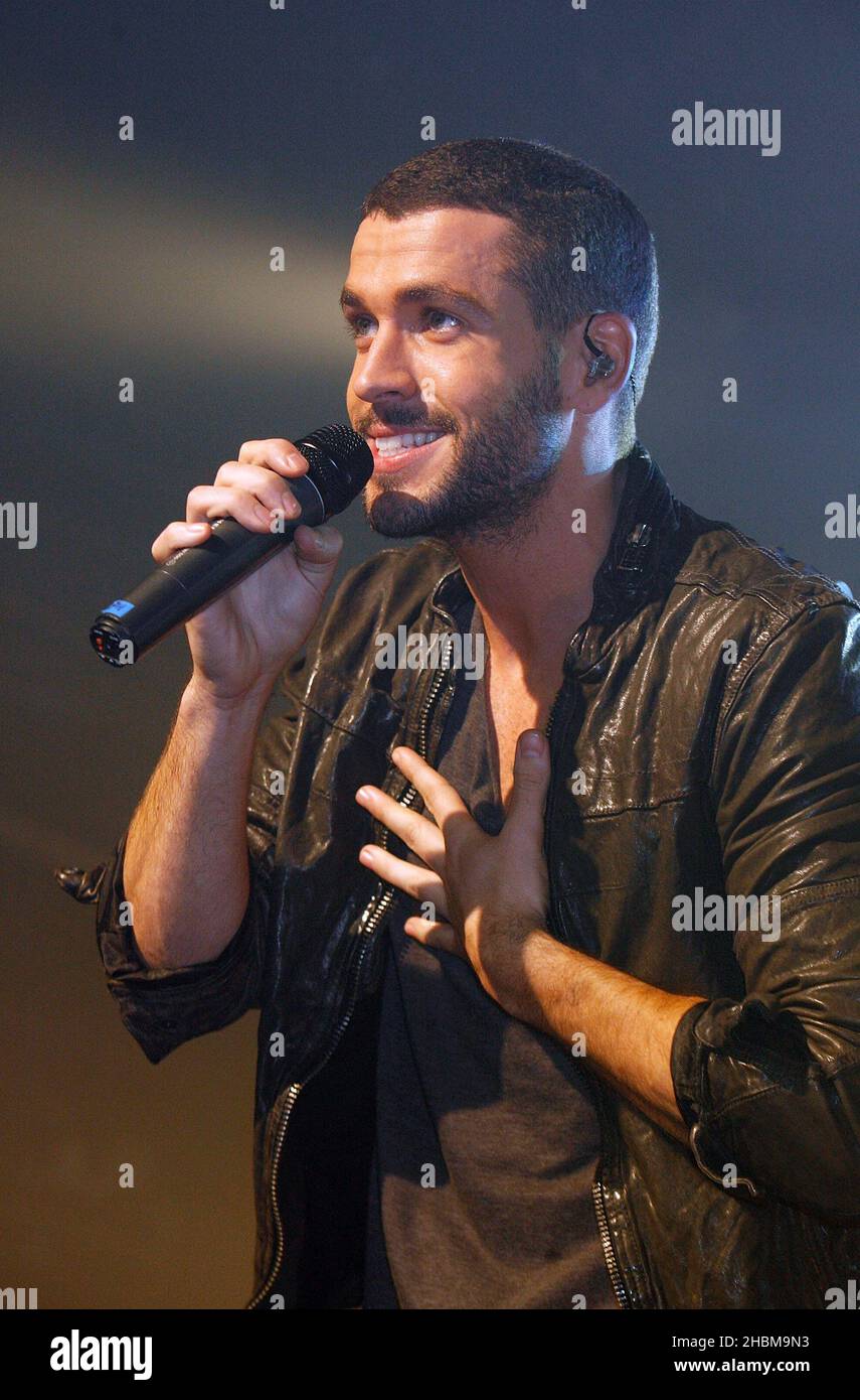 Shayne Ward performs at G-A-Y Heaven in London Stock Photo - Alamy