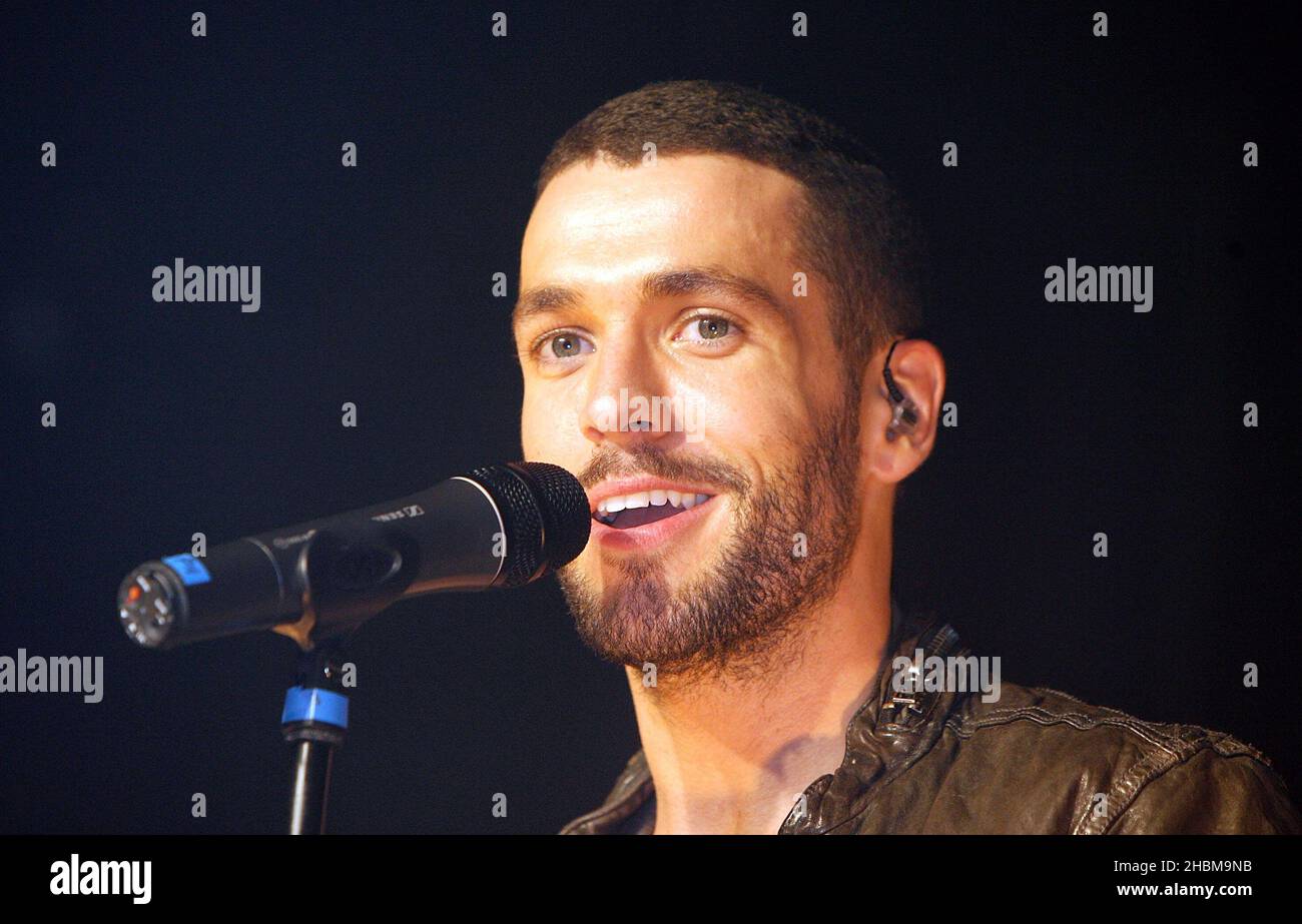Shayne Ward performs at G-A-Y Heaven in London Stock Photo - Alamy