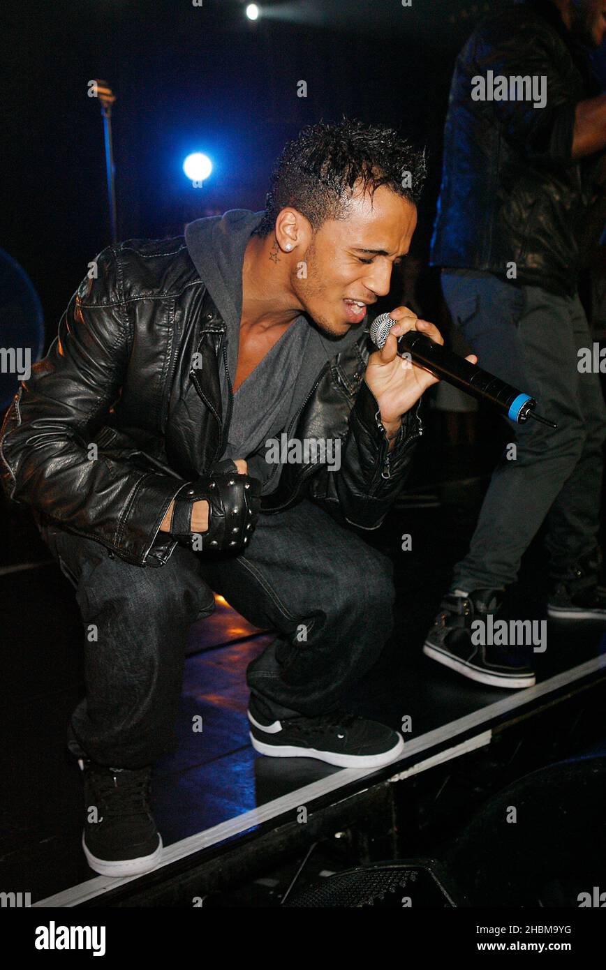 Aston Merrygold of JLS perform at G-A-Y Heaven in London Stock Photo ...