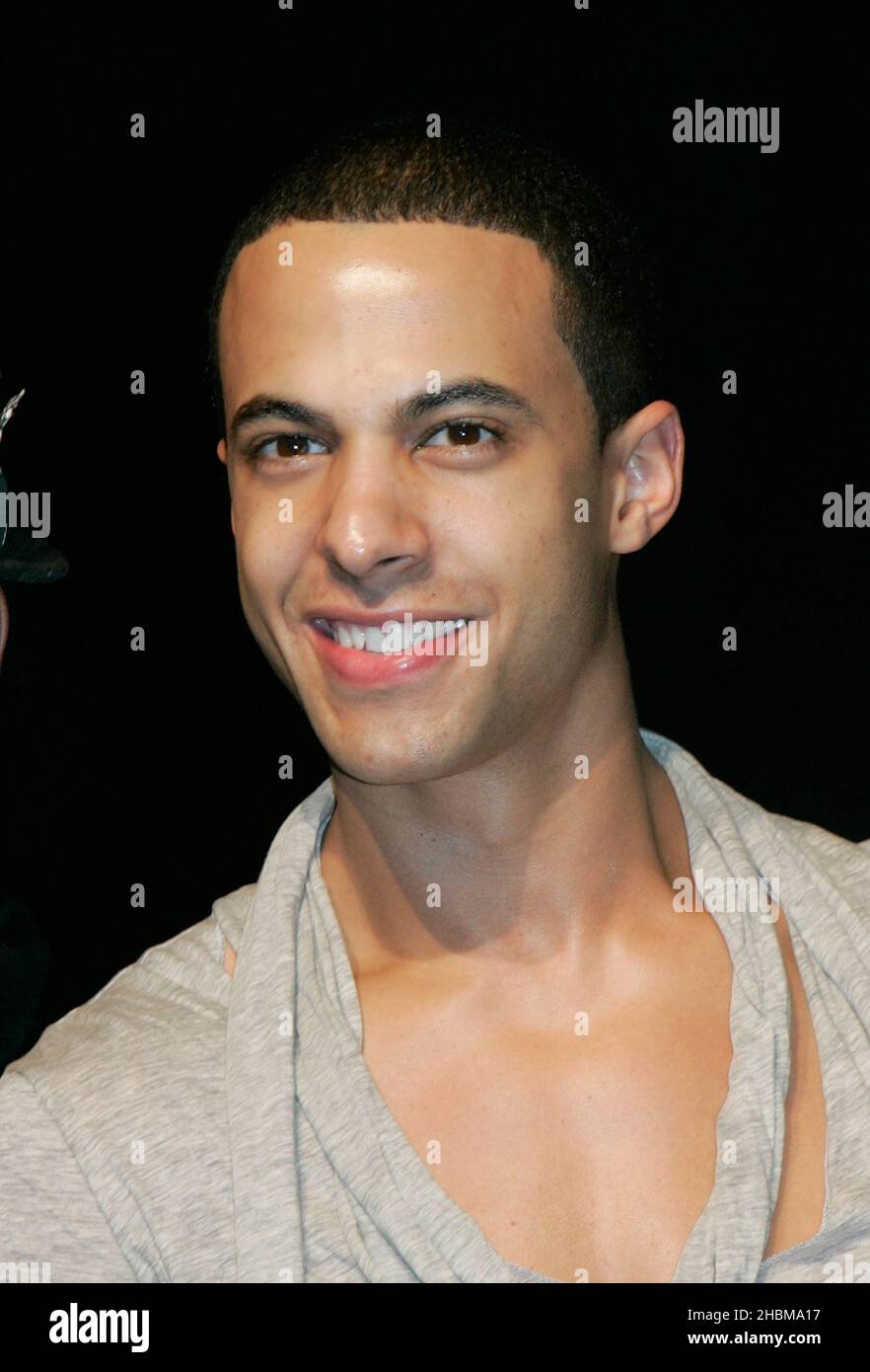 Marvin Humes of JLS arrives to sign copies of their new album at Heaven ...