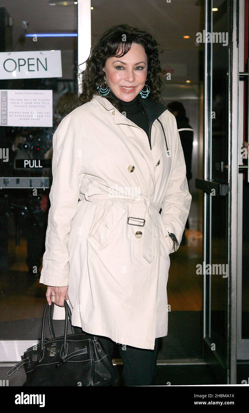 Marie Helvin arrives at an Academy Tribute to Jeremy Thomas at Curzons ...