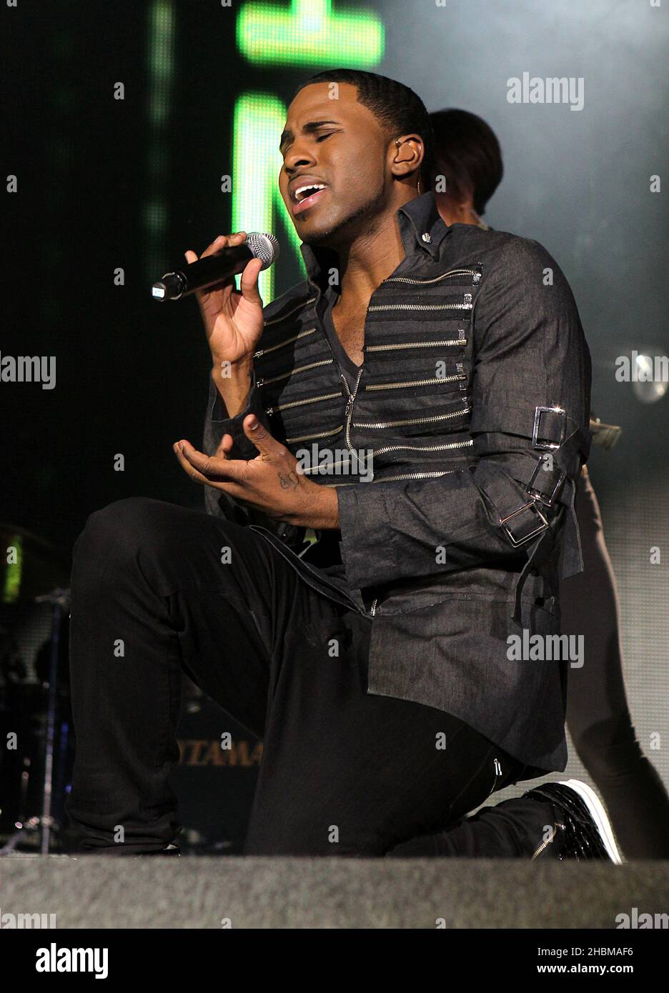 Jason Derulo on stage during Capital FM's Jingle Bell Ball at the O2 ...