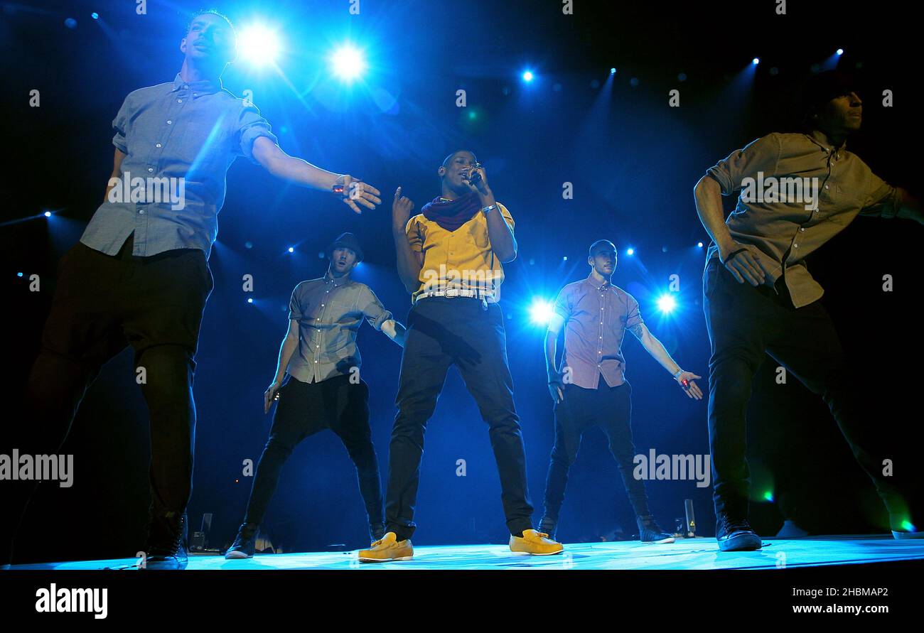 Labrinth on stage during Capital FM's Jingle Bell Ball at the O2 Arena ...