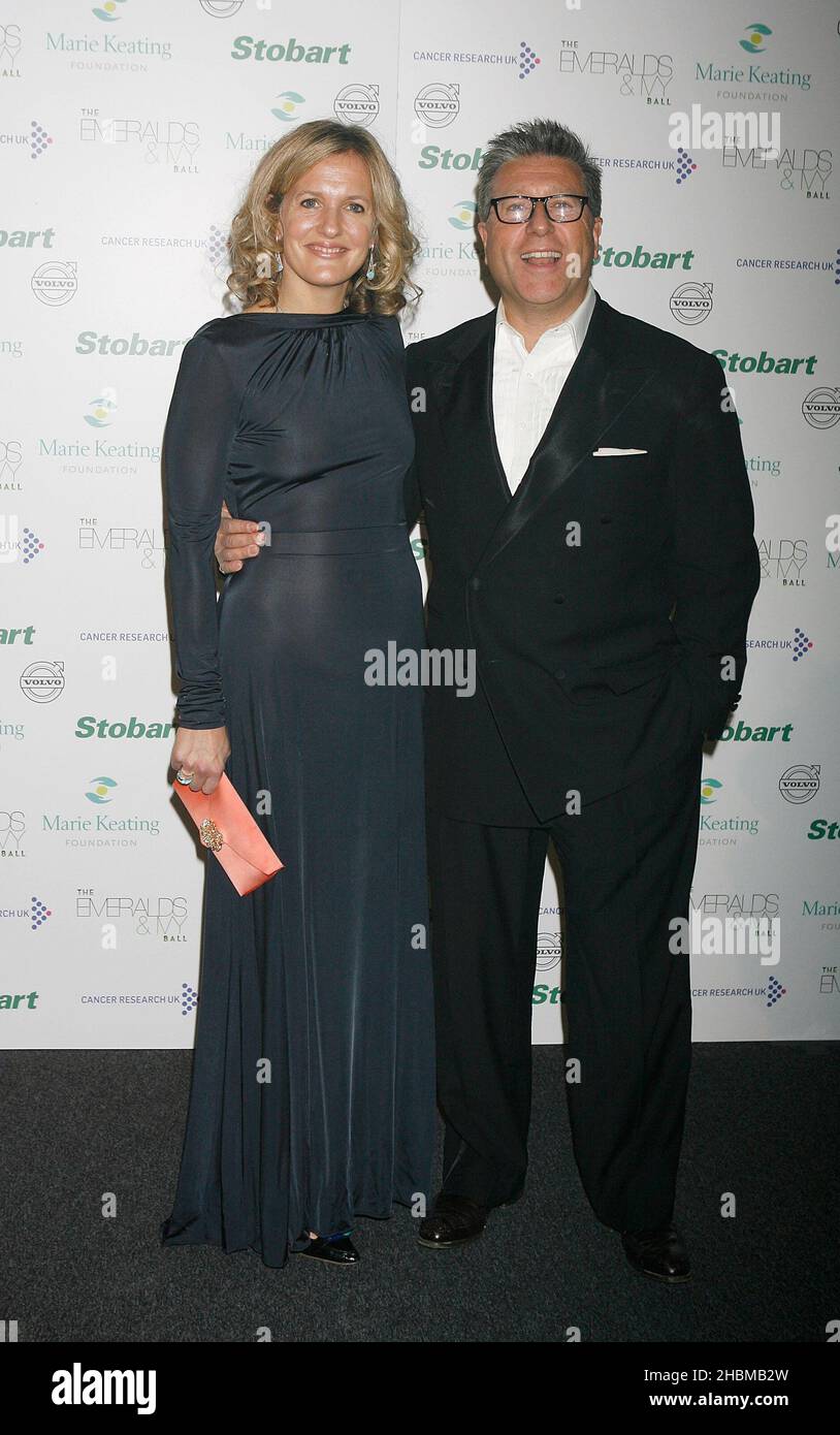 Neil Fox and wife Vicky attend the Ronan Keating's Emeralds and Ivy ...