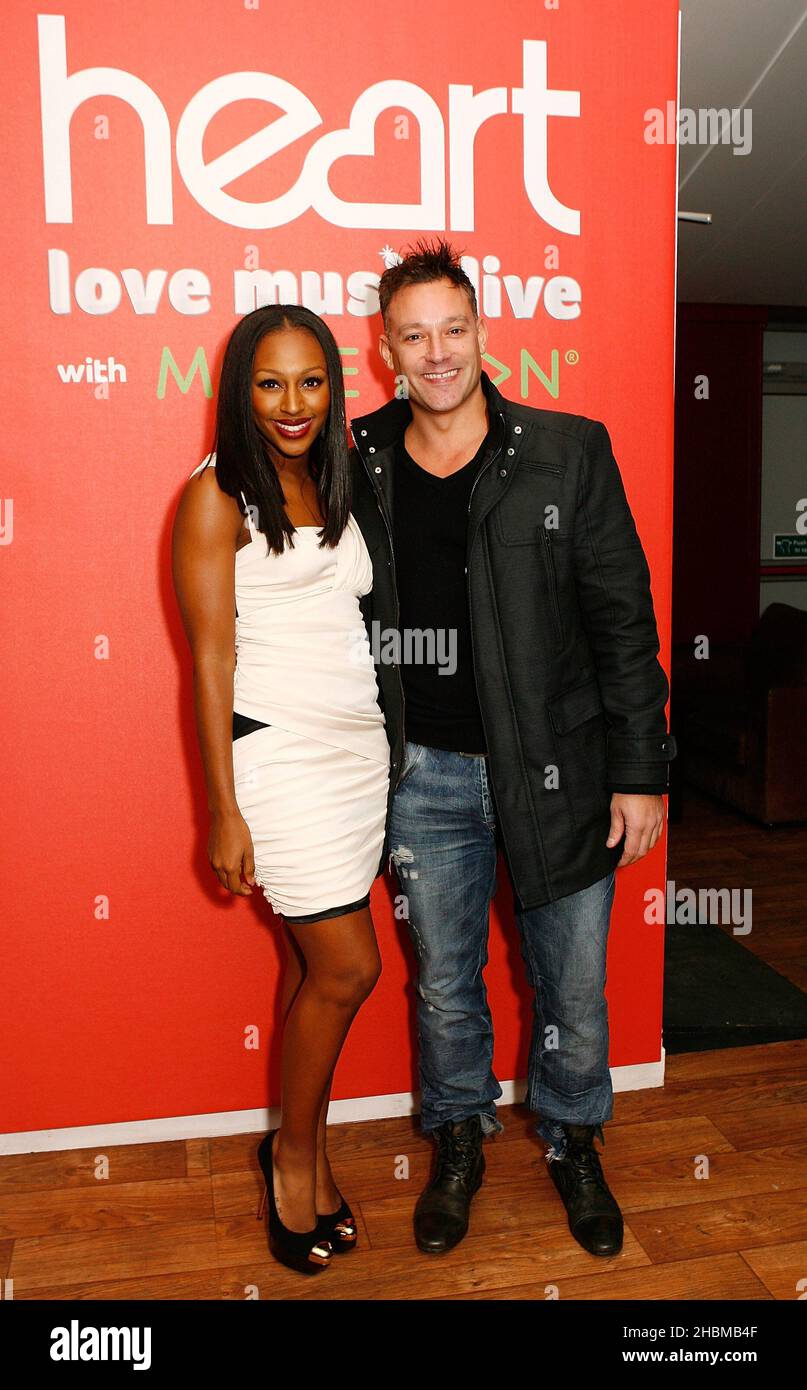Alexandra Burke and Toby Anstis at Heart Music Live at the Natural ...