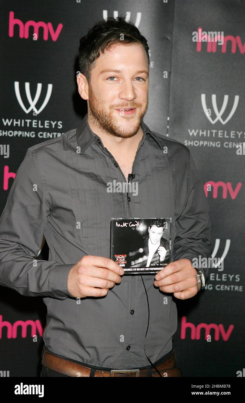 X Factor Winner Matt Cardle performs and signs copies of his debut CD ...