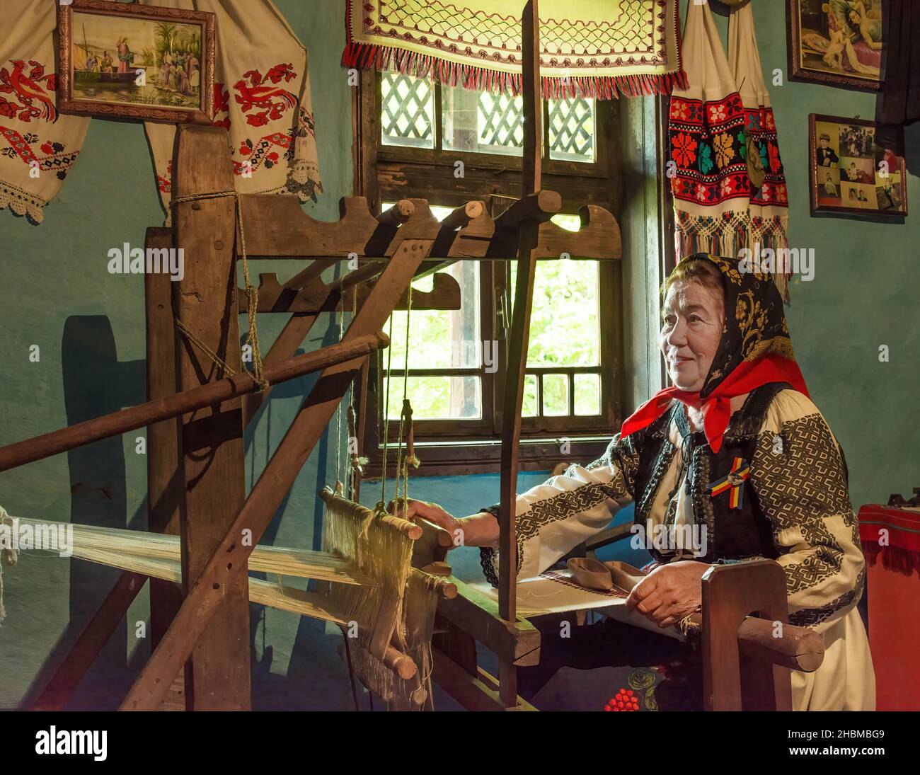 Salaj, Transylvania, Romania-16.05.2018: old woman in traditional ...
