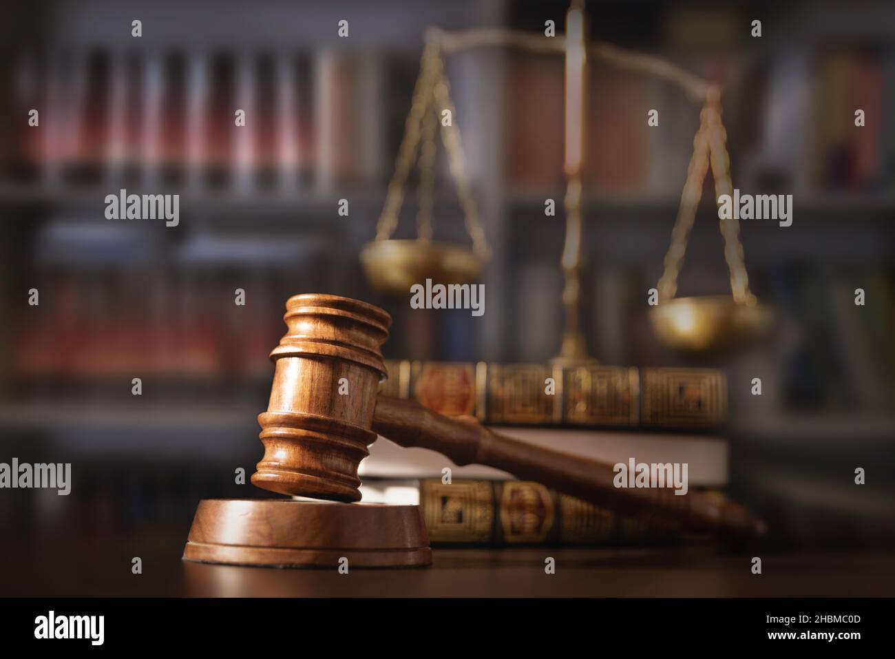 Weight scale and gavel. Legal, law and justice concept Stock Photo - Alamy