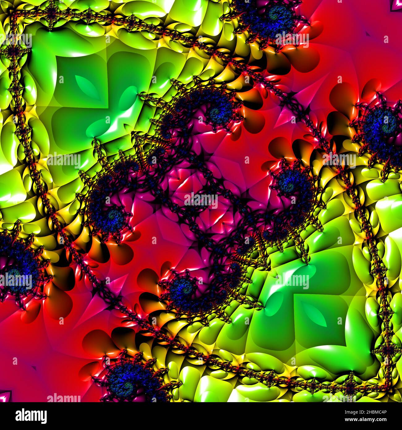 Abstract Computer generated Fractal design. A fractal is a never-ending ...