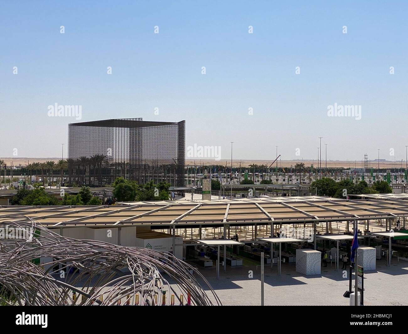 DUBAI, UNITED ARAB EMIRATES - Sep 23, 2021: Entrance gate at Dubai Expo ...