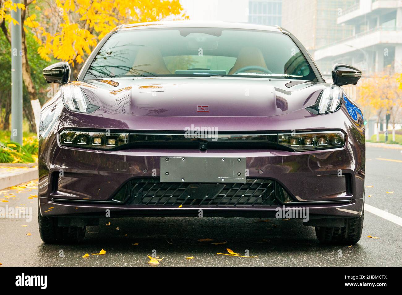 Zeekr 001 a Chinese electric car on a test drive in Hangzhou, Zhejiang ...