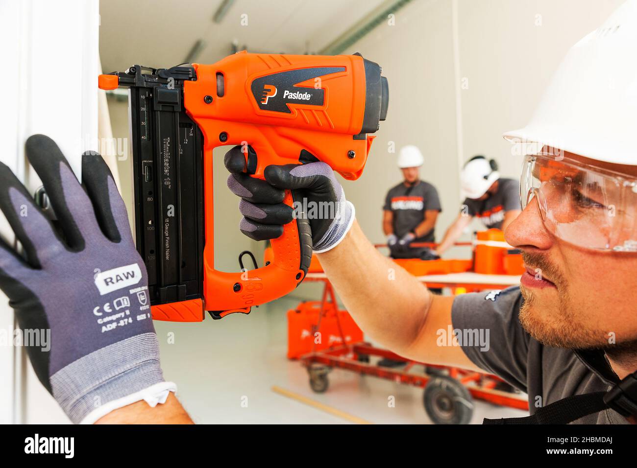 Using nail gun hi-res stock photography and images - Alamy