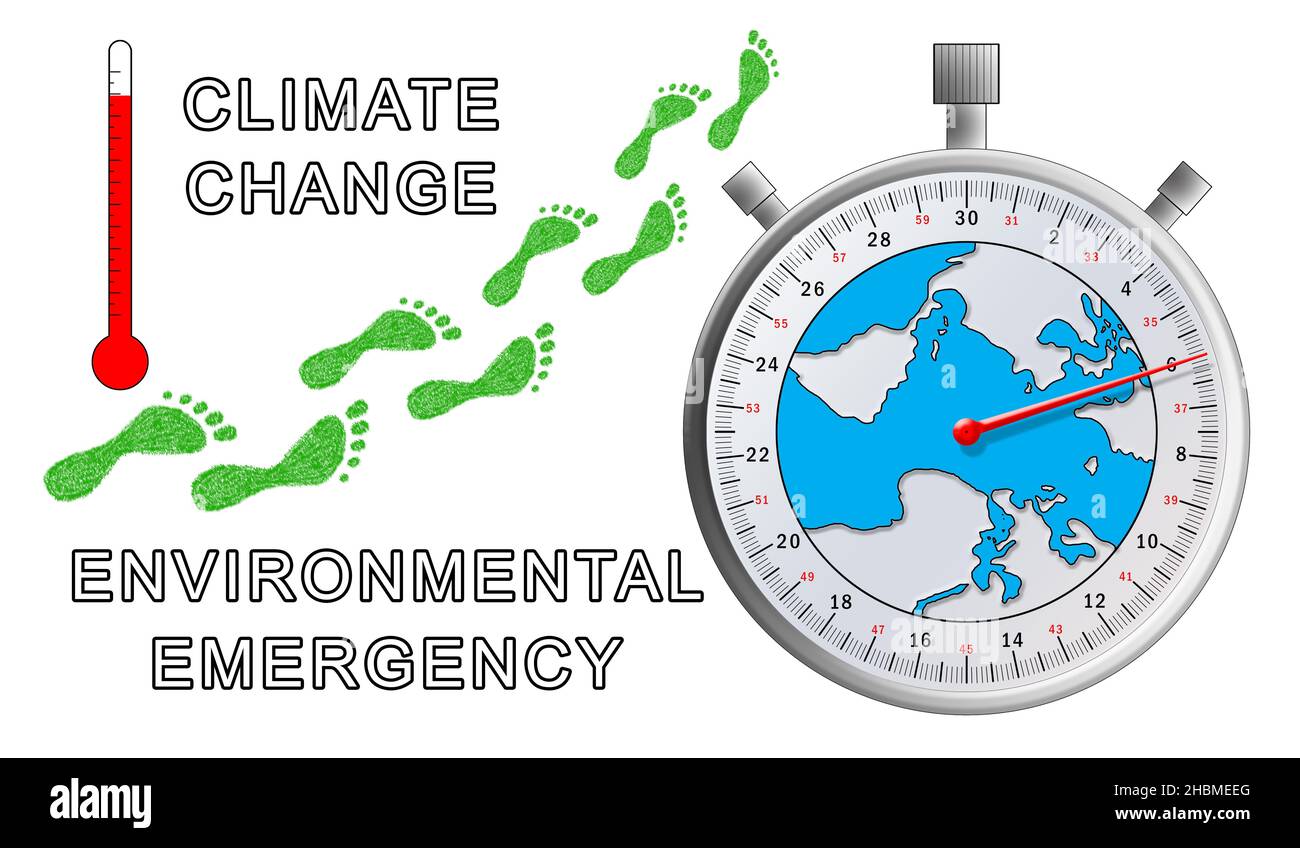 Global warming on white background Stock Photo - Alamy