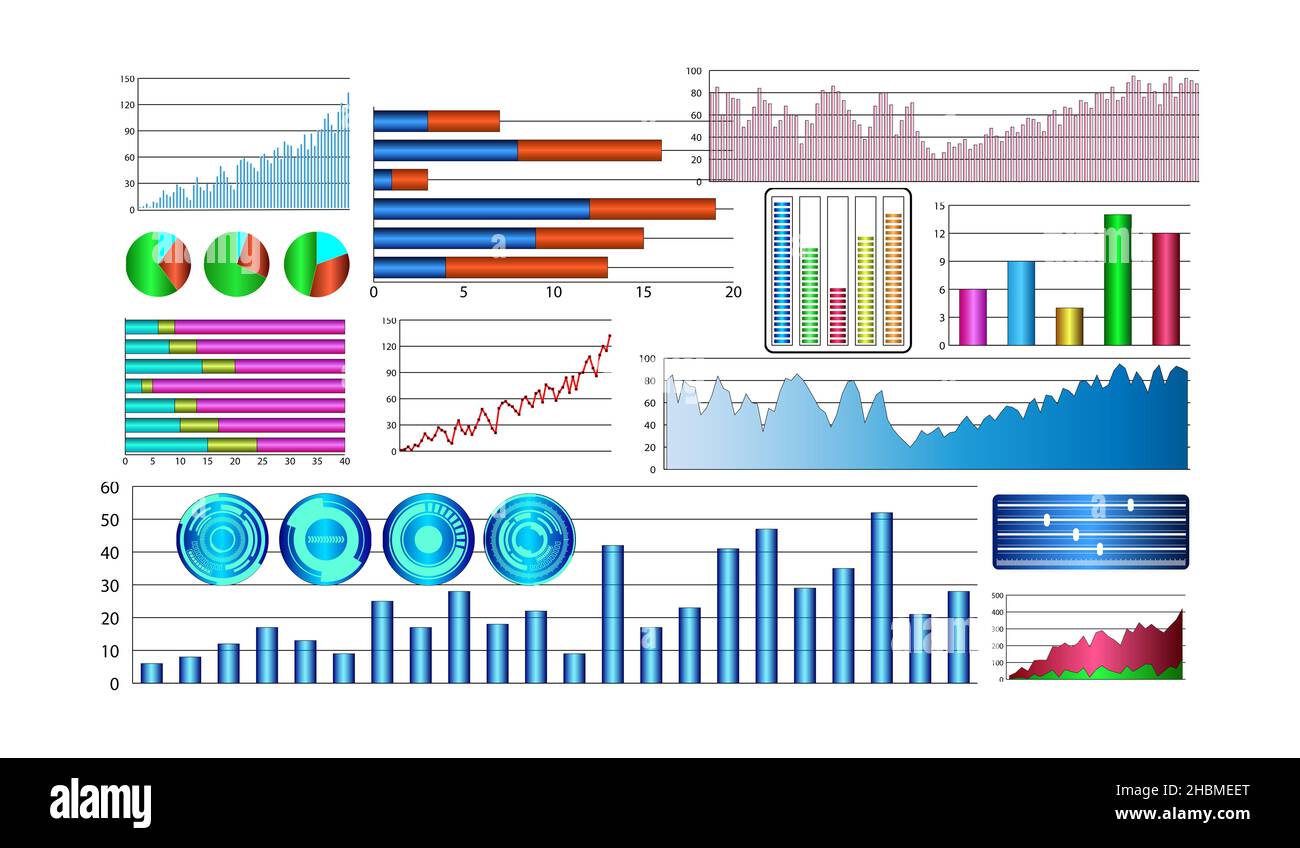 Illustration of a financial analysis concept Stock Photo - Alamy