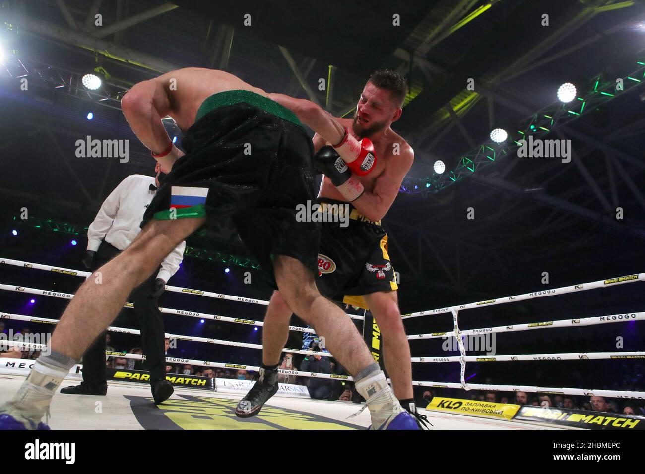 BROVARY, UKRAINE - DECEMBER 18, 2021 - WBO International Light title ...