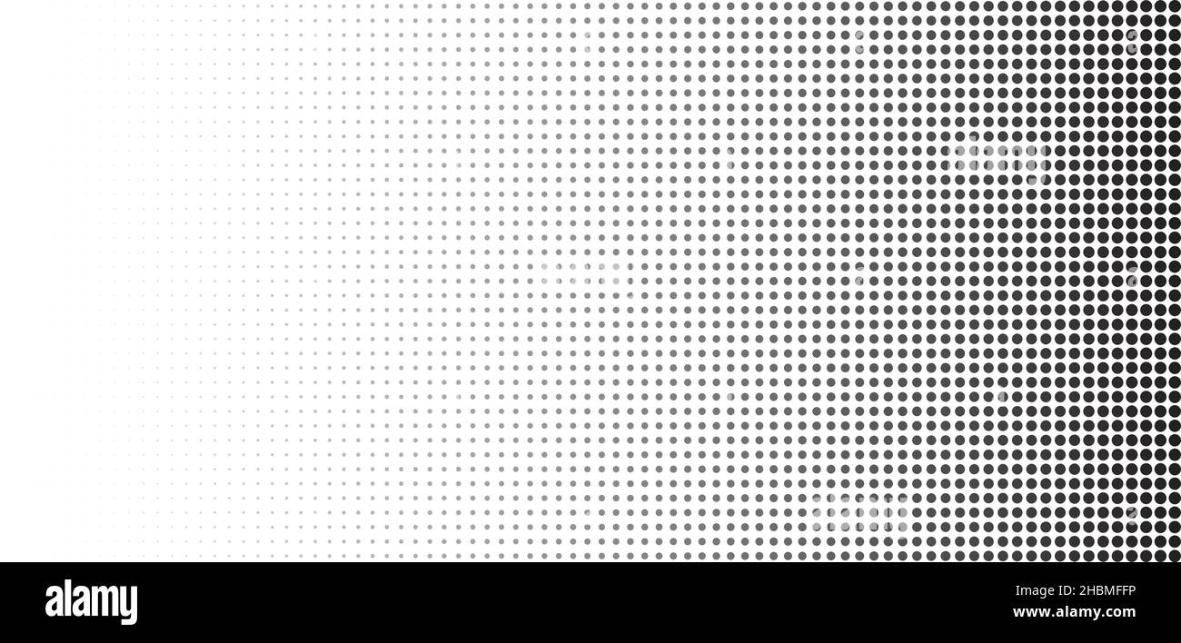 Vector Abstract halftone pattern texture. Background is black and white ...