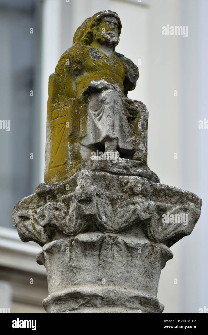 Roman Figure Of Jupiter At Bonn / Rhine Stock Photo - Alamy
