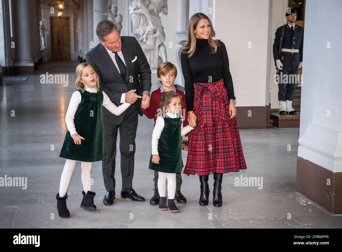 Sweden's Princess Madeleine, husband Chris O'Neill, Princess Leonore ...