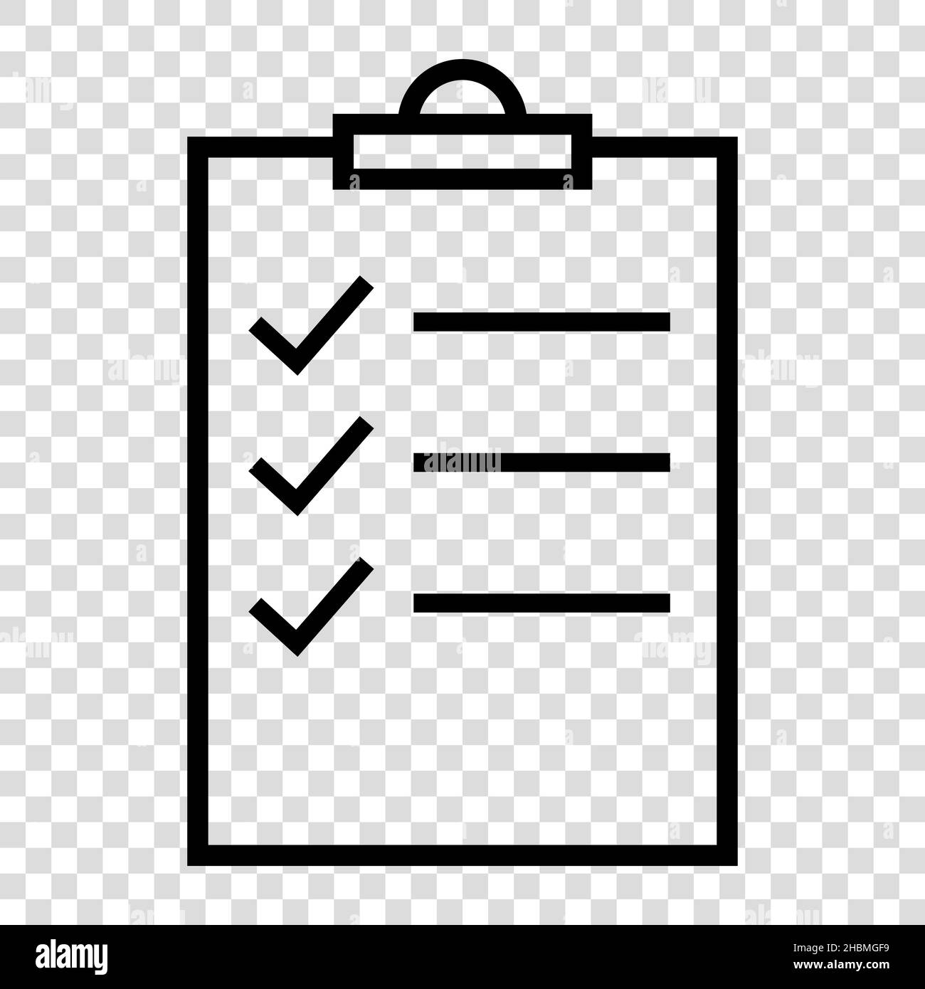 Checklist symbol. Vector icon isolated on transparent background Stock ... Checklist symbol. Vector icon isolated on transparent background Stock ...