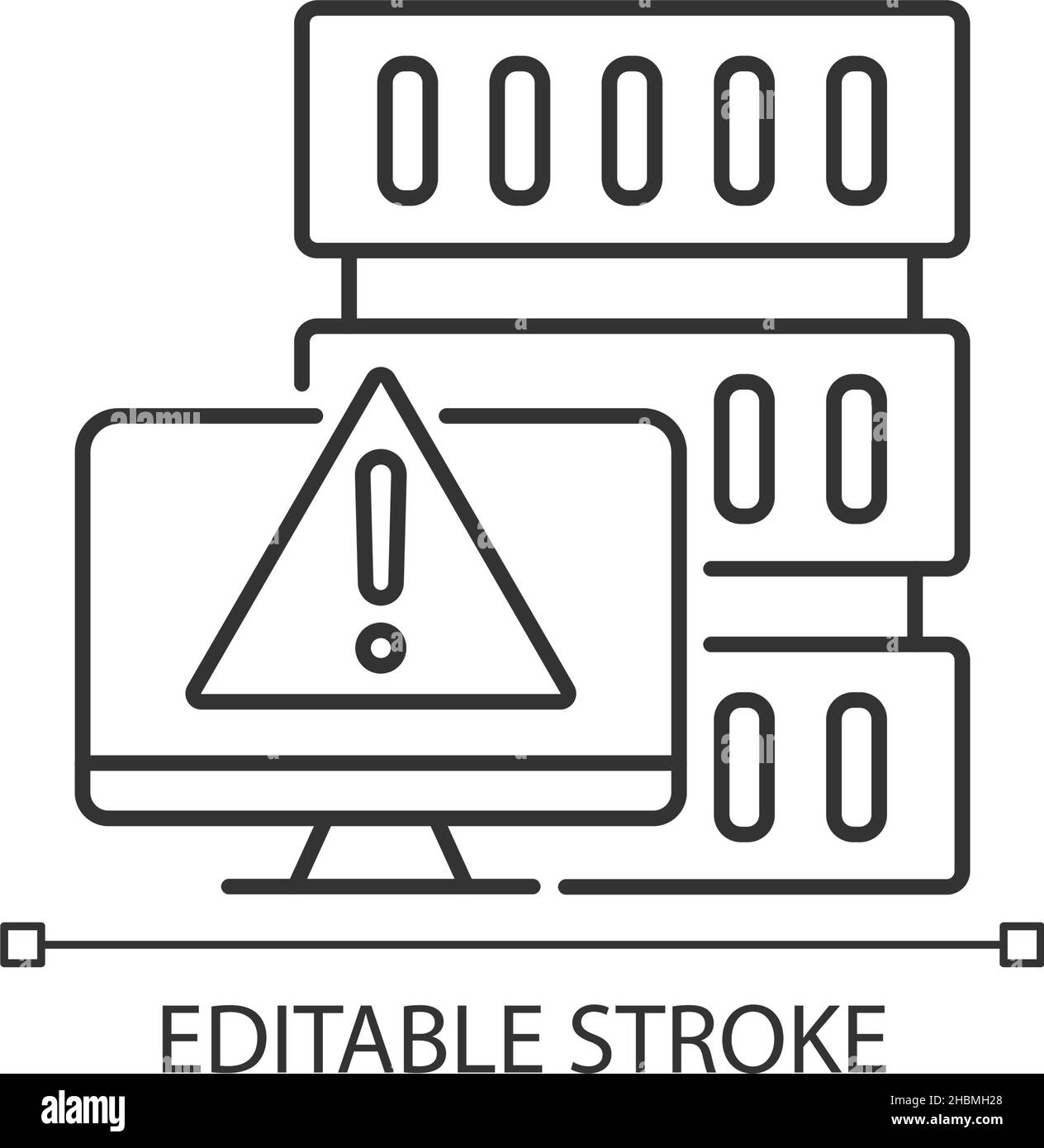 DoS attack linear icon Stock Vector Image & Art - Alamy