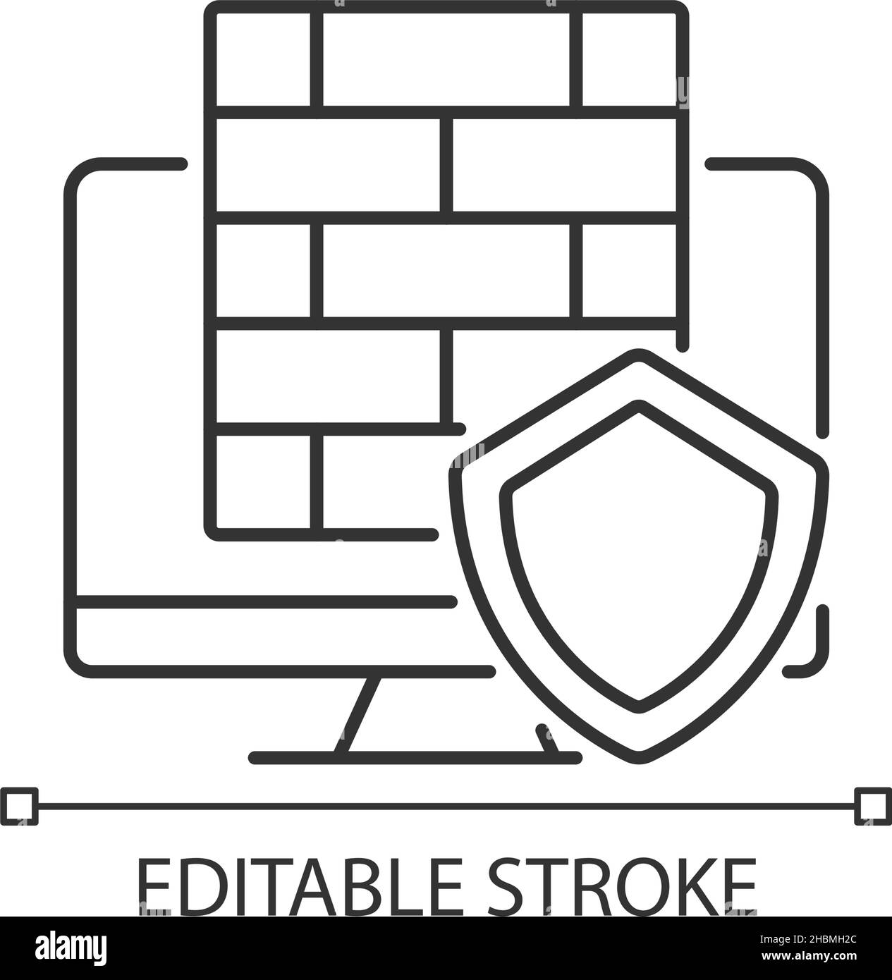 Firewall linear icon Stock Vector Image & Art - Alamy