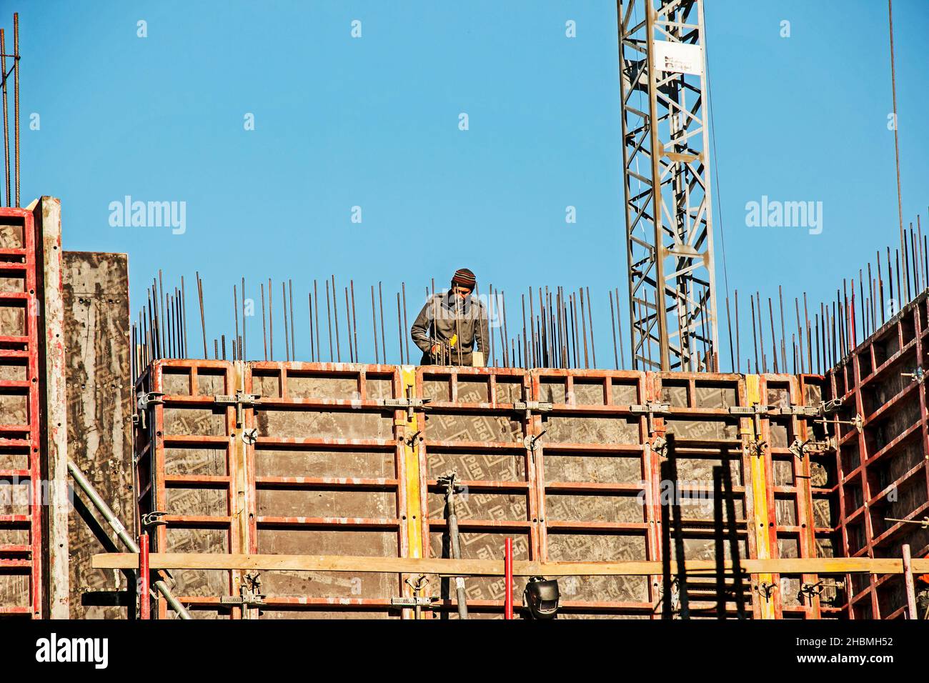 Dnepropetrovsk, Ukraine - 10.30.2021: Construction of a high-rise ...