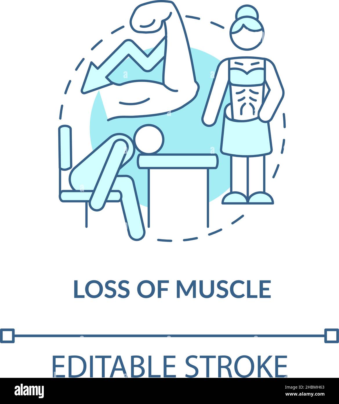 Muscle atrophy Stock Vector Images - Alamy