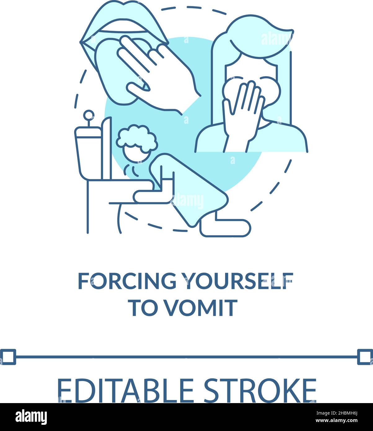 Binge purge cycle Stock Vector Images - Alamy