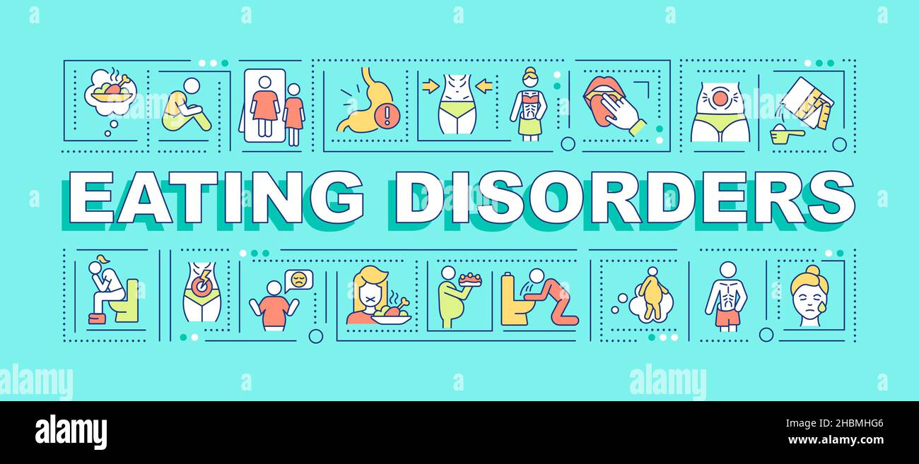 Eating disorders art Stock Vector Images - Alamy