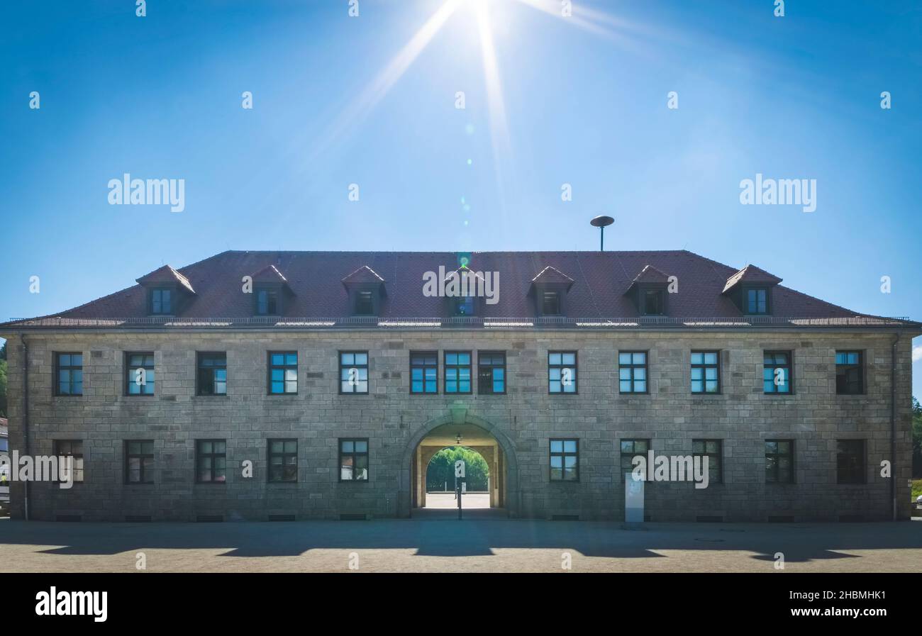 Entrance to concentration camp of Flossenburg, Germany Stock Photo - Alamy