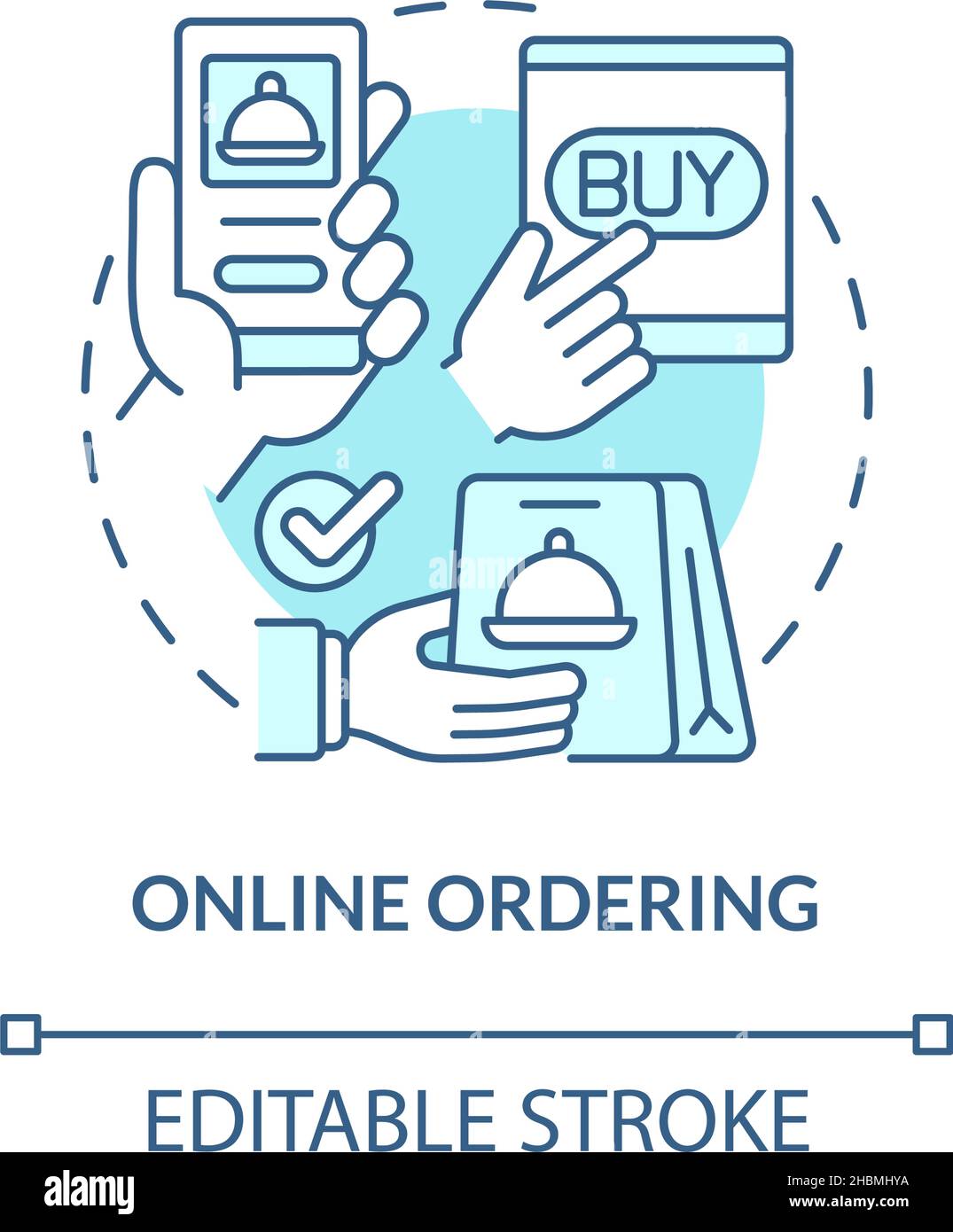 Ordering takeout Stock Vector Images - Alamy