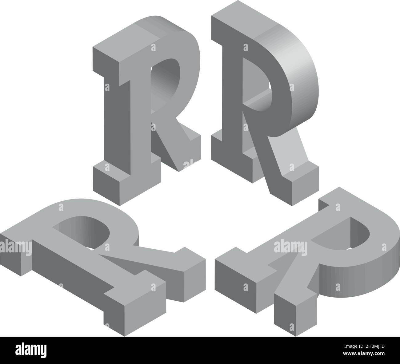 Block letter r Stock Vector Images - Alamy
