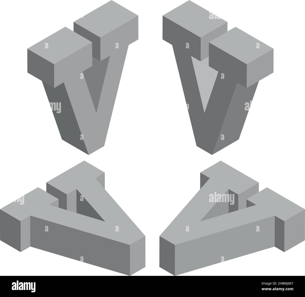 Black Letter V Logos V + M Company Logo