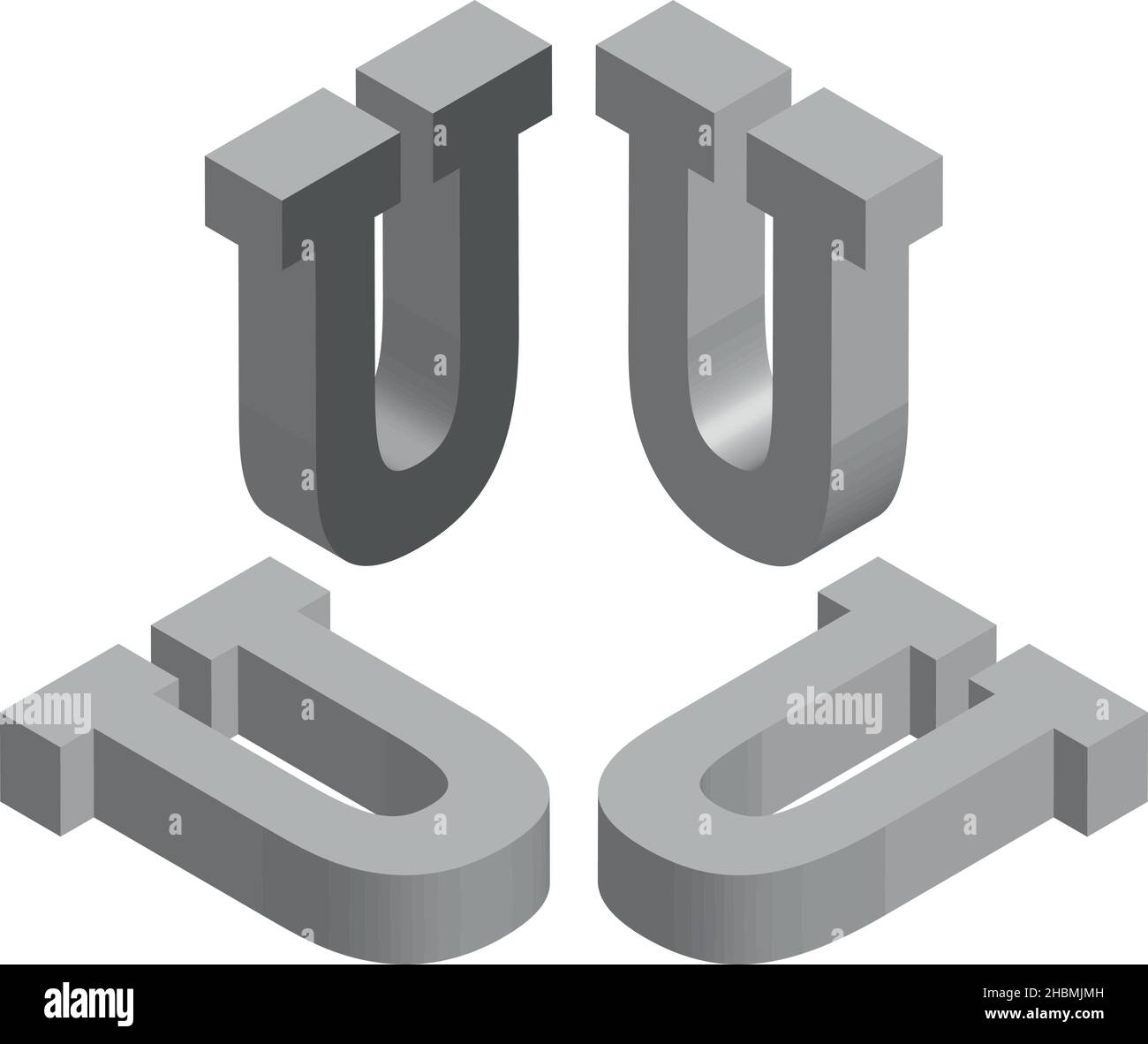 U letter block Stock Vector Images - Alamy