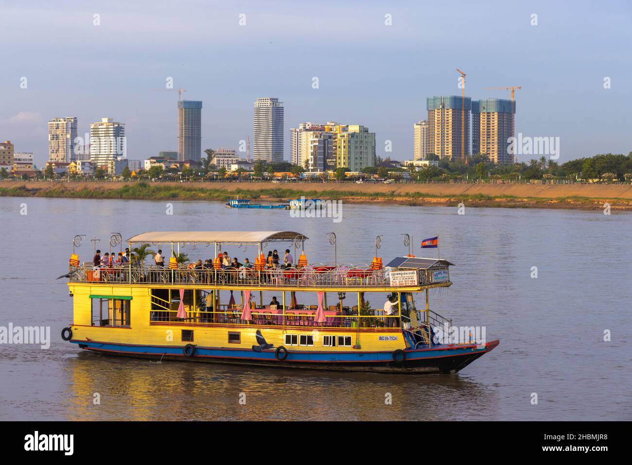 The tourist boat in Phnom Penh, Cambodia Stock Photo - Alamy