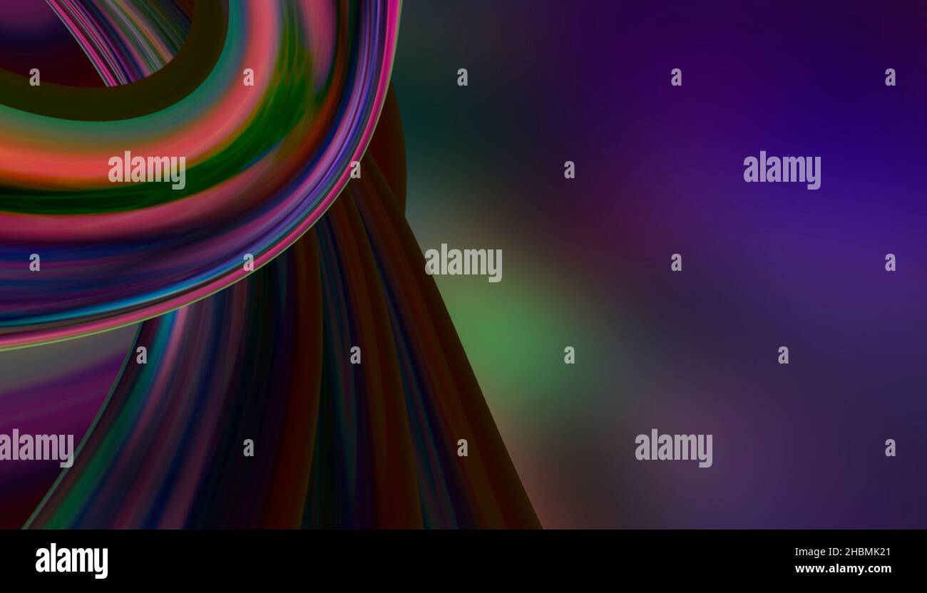 Abstract textured bright iridescent multicolored background. 3D ...