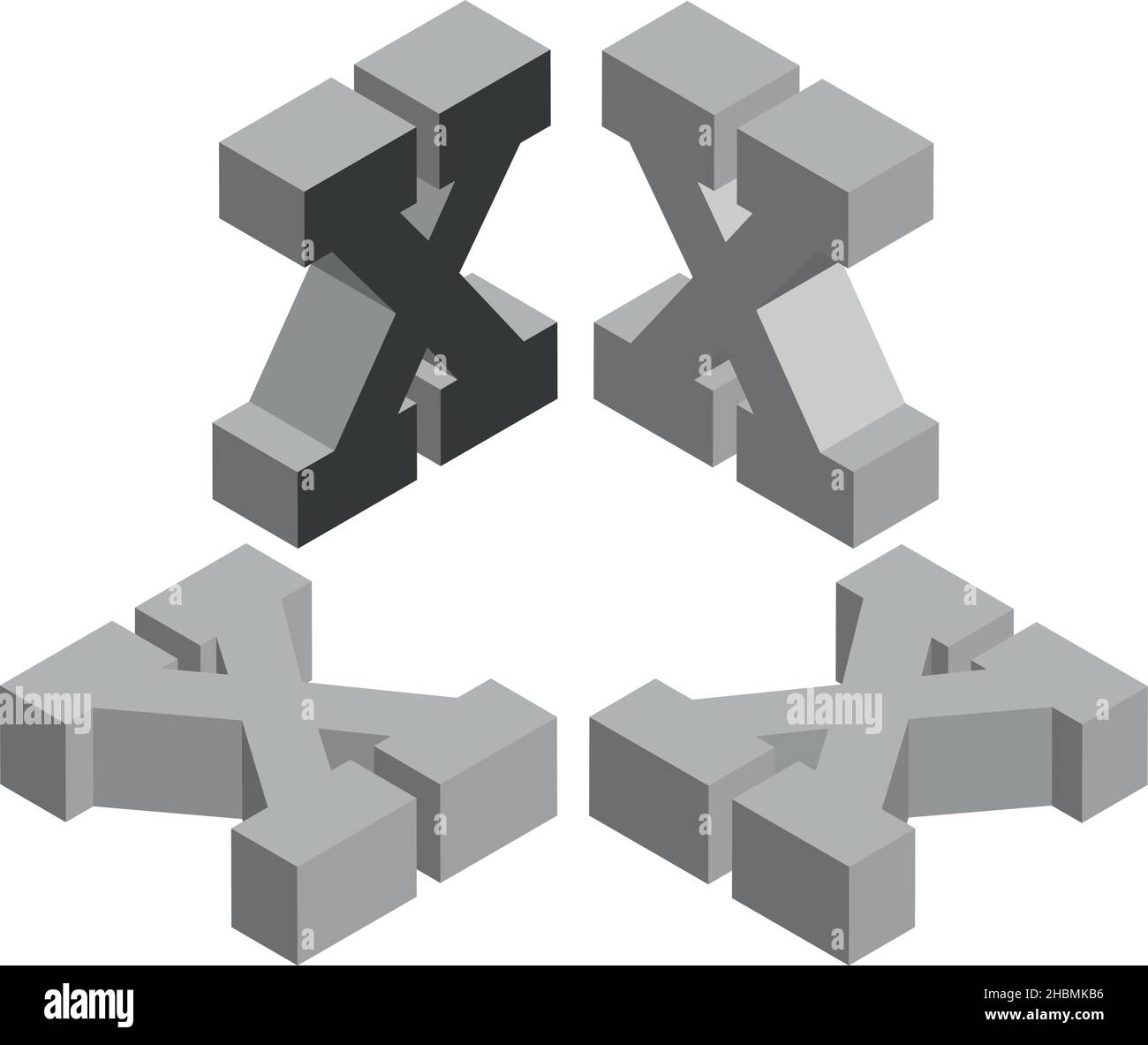 X logos vector vectors hi-res stock photography and images - Alamy