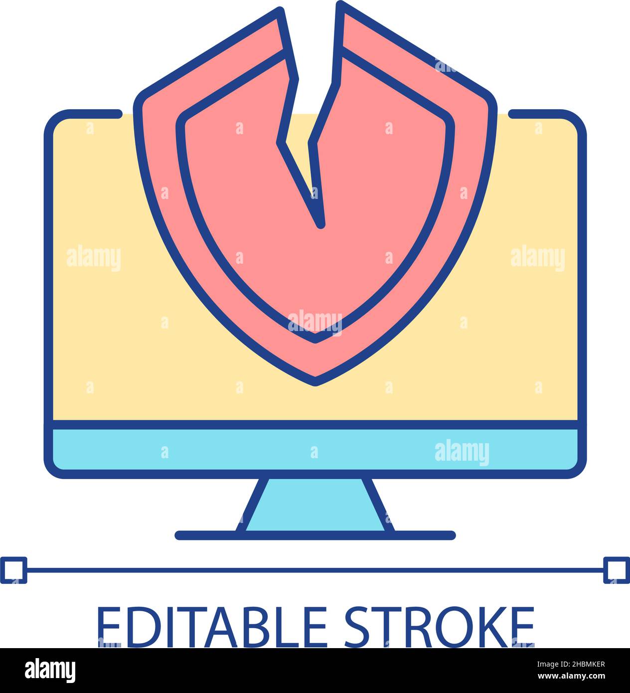 Cybersecurity vulnerability RGB color icon Stock Vector Image & Art - Alamy