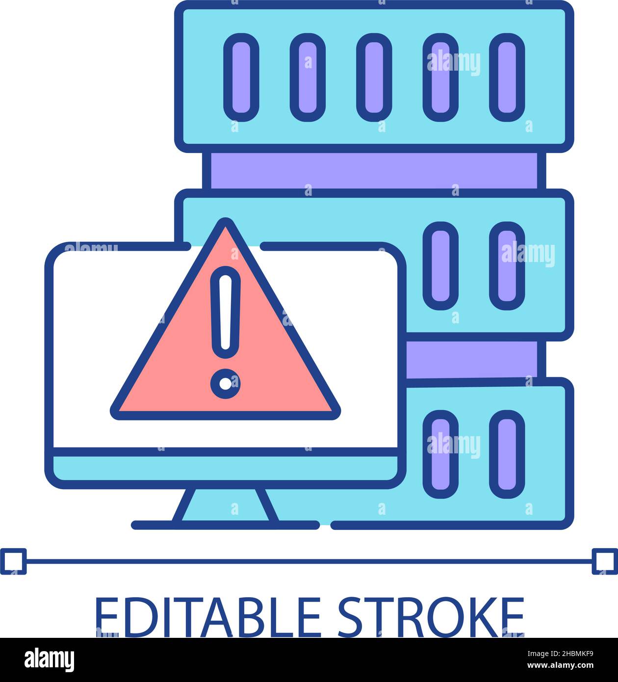 DoS attack RGB color icon Stock Vector Image & Art - Alamy