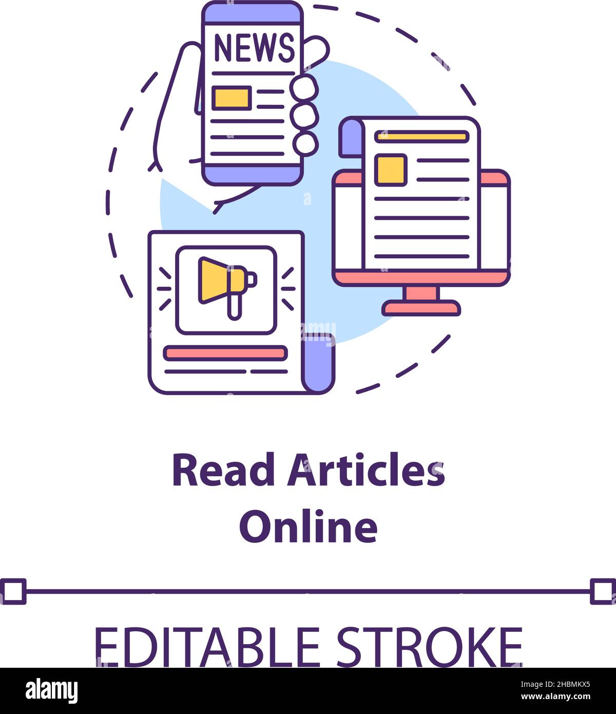 Magazine articles Stock Vector Images - Alamy