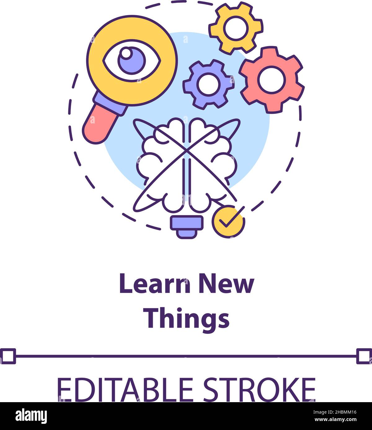 Learn new things concept icon Stock Vector Image & Art - Alamy